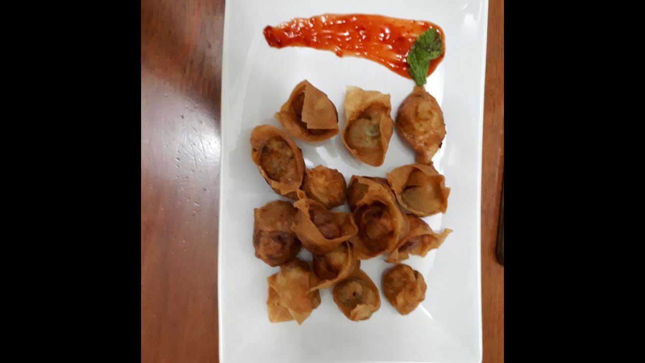 Chicken Wontons Recipe | Chinese starter - YouTube