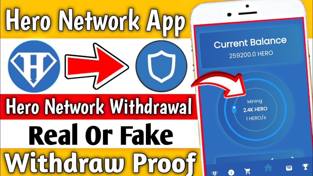 Hero Network App | Hero Network Withdrawal |How To Withdraw Hero ...
