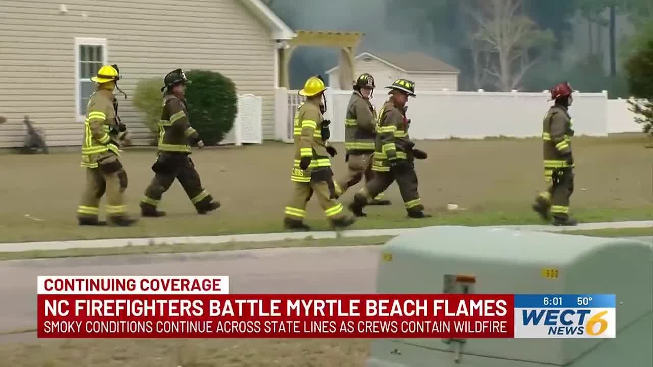 Calabash Fire Department helps battle Myrtle Beach flames as smoky ...