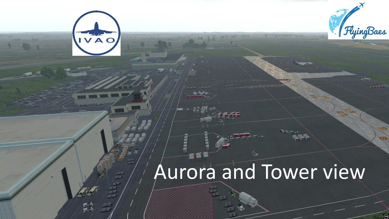 IVAO tutorial Aurora Tower view - YouTube