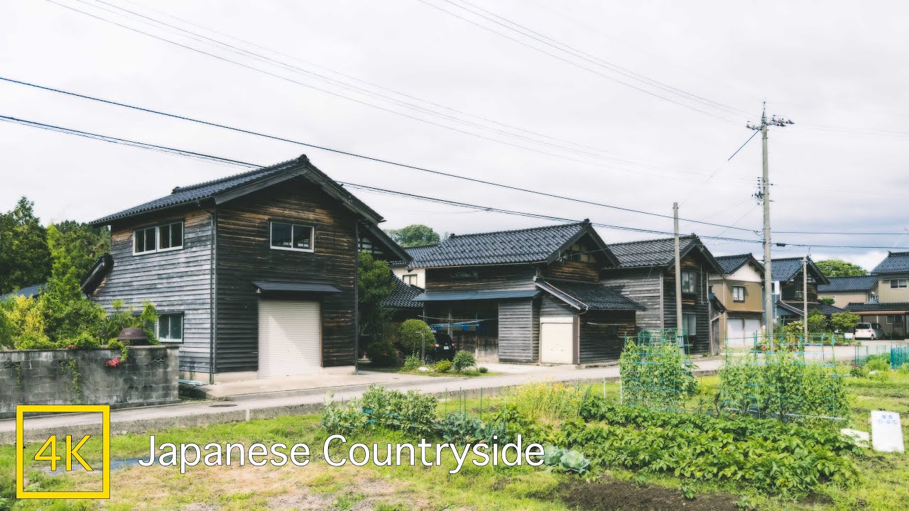 【4K Japan】Walk in honko-ji and the around, small town.Ishikawa ...
