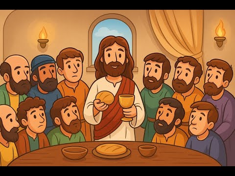 🍞 Maundy Thursday for Kids | The Last Supper & Jesus’ Love | Holy Week Bible Story for Children 🙏