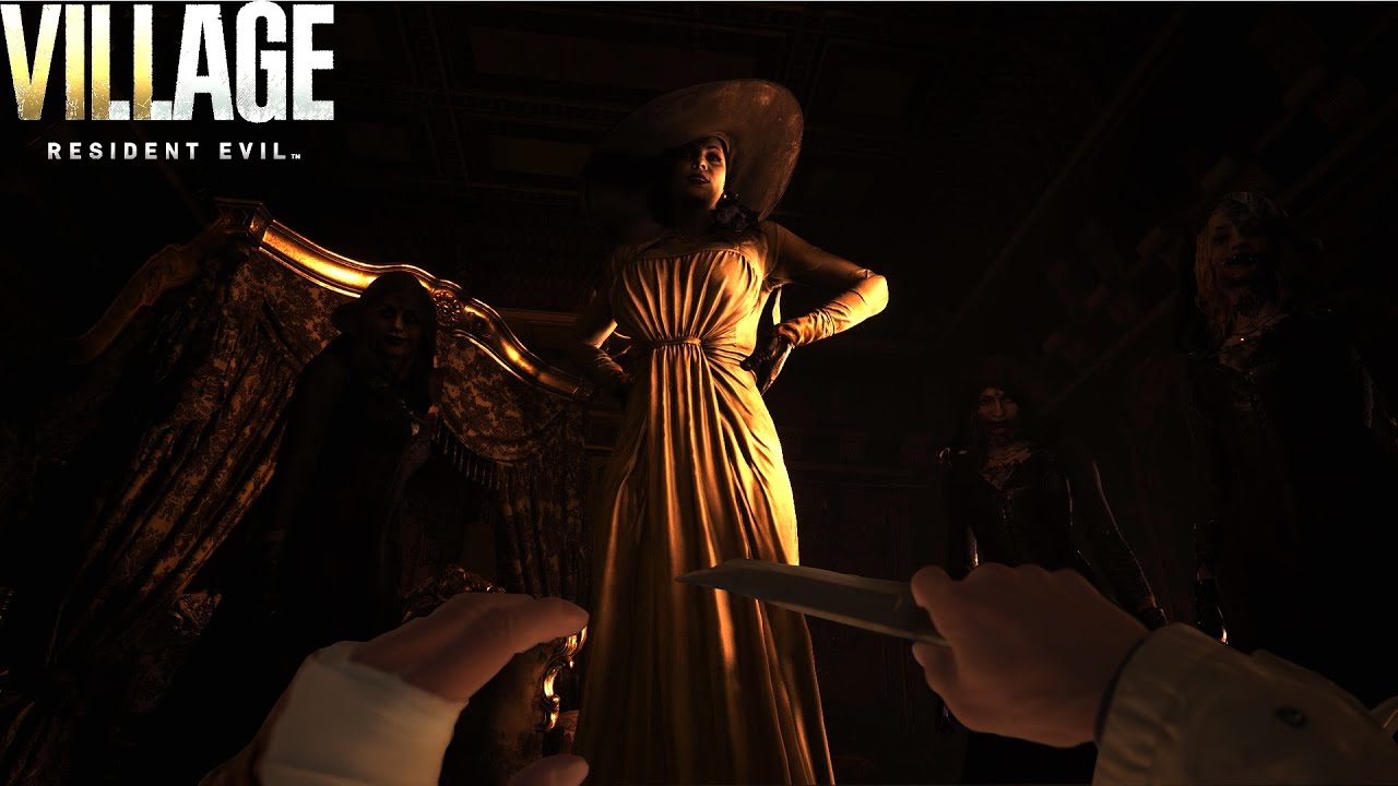 Killing Only with knife-Dimitrescu & Her Daughters | Lady Dimitrescu ...