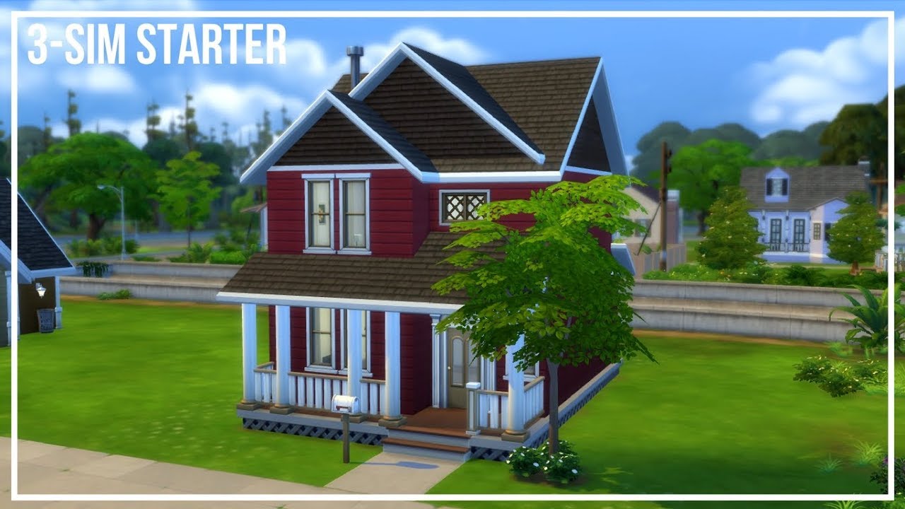 3-Sim Starter | The Sims 4 Speed Build | SimmerNick - YouTube