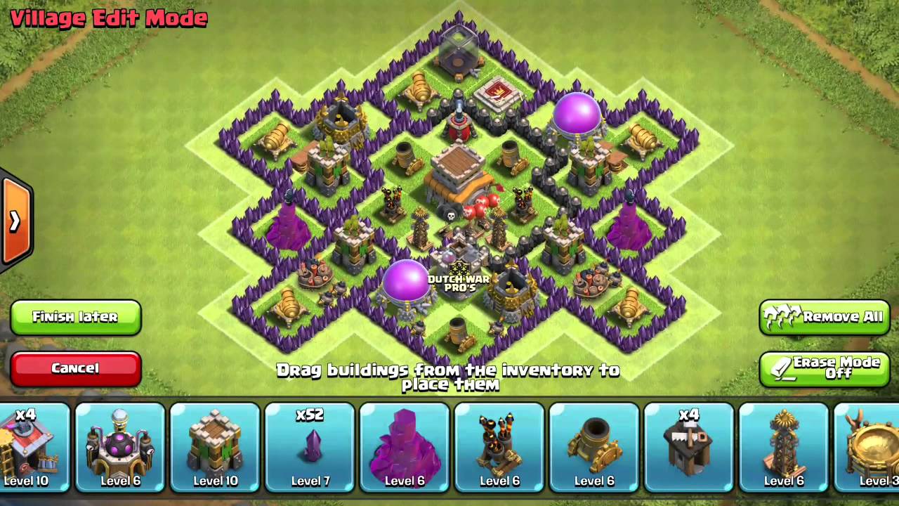 Clash of Clans : TH7 Anti-Air Base! - YouTube