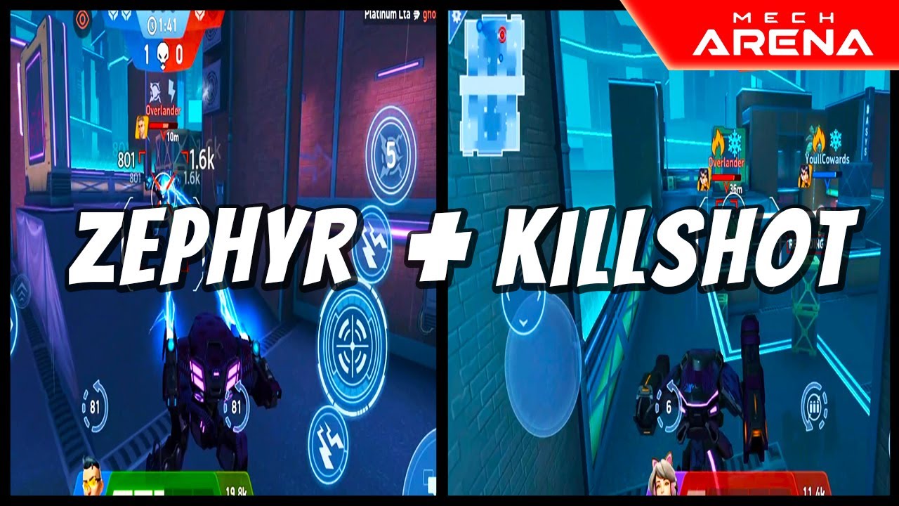 Zephyr & Killshot Is The Best Pair - Mech Arena - 2v2 Gameplay - YouTube