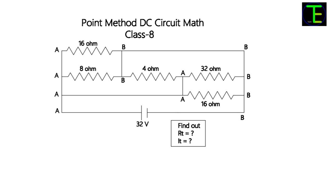 DC Circuit Point Method Math | DC Circuit Math Class - 8 - YouTube
