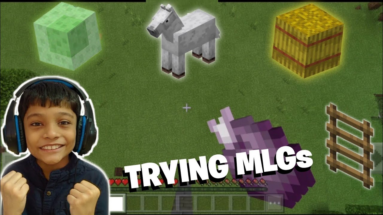 TRYING MLG IN MINECRAFT - YouTube