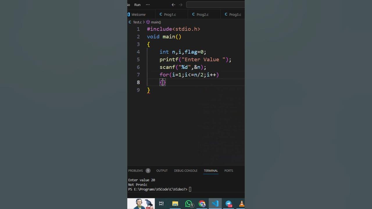 C Language Program To Check Pronic Number Education Coding C C