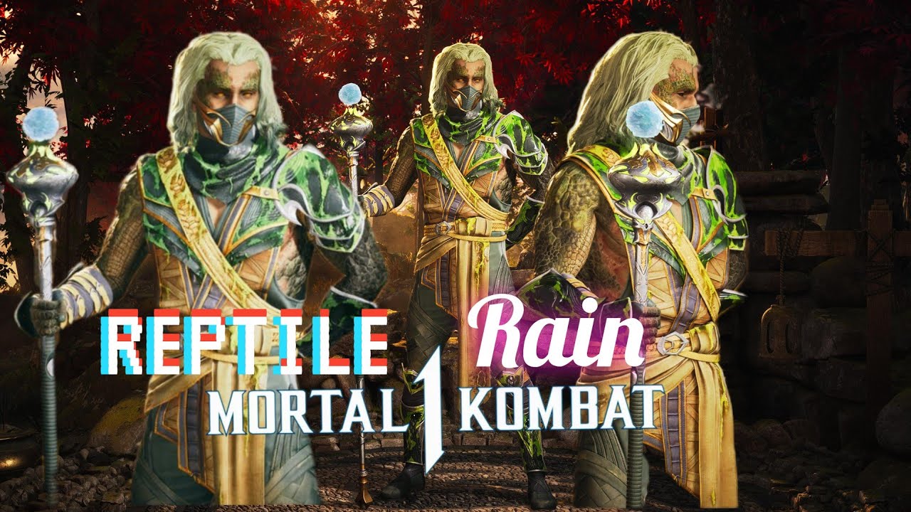 THE BEST RAIN SKIN EVER! SEASON 6 REPTILE RAIN SHOWCASED #mortalkombat ...