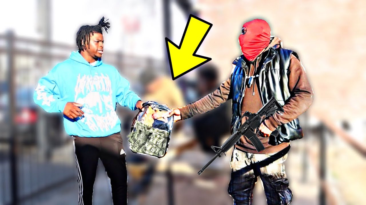 CARRYING $10,000 in CLEAR BACKPACK in ATLANTA’S MOST DANGEROUS HOODS ...