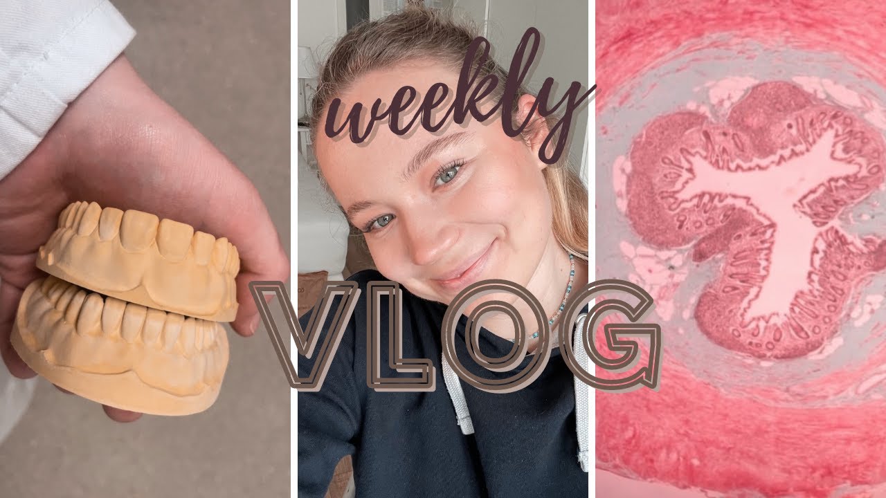 ZAHNI UNI VLOG || Zahnklinik, sleek hair tutorial, stressige Uni Woche ...