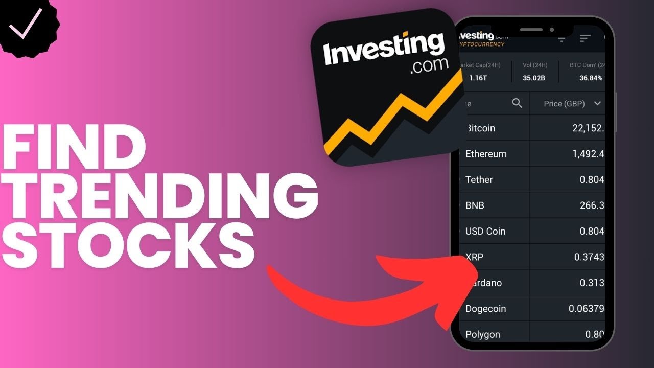 Where to find trending stocks in Investing.com? - YouTube