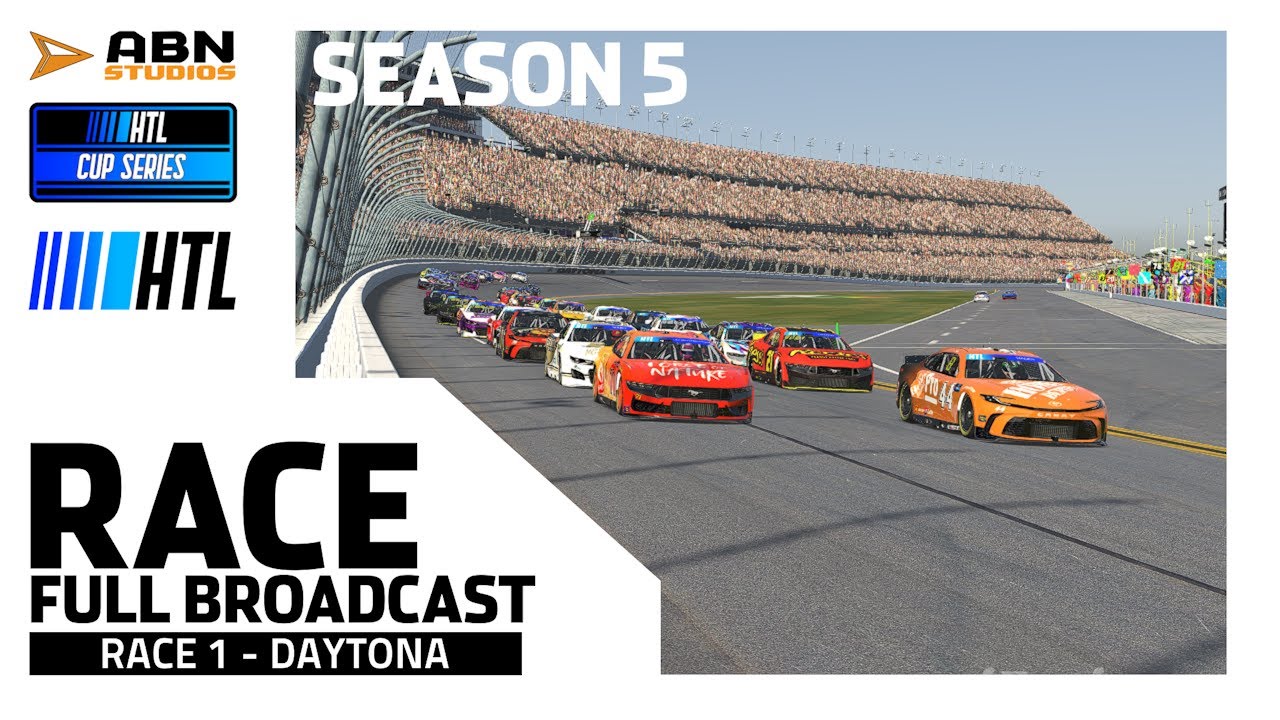FULL BROADCAST | 5th HTL Daytona 500 | HTL Cup Series - YouTube