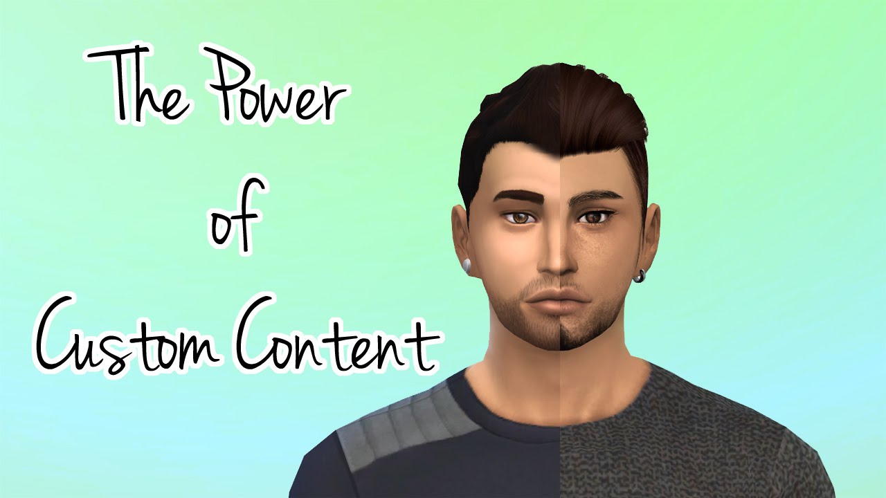 The Sims 4 Create A Sim | The Power of CC | Male Version - YouTube