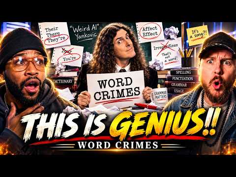 WE CAN’T STOP LAUGHING!! American Rappers React to “Weird Al” Yankovic – Word Crimes | First Time