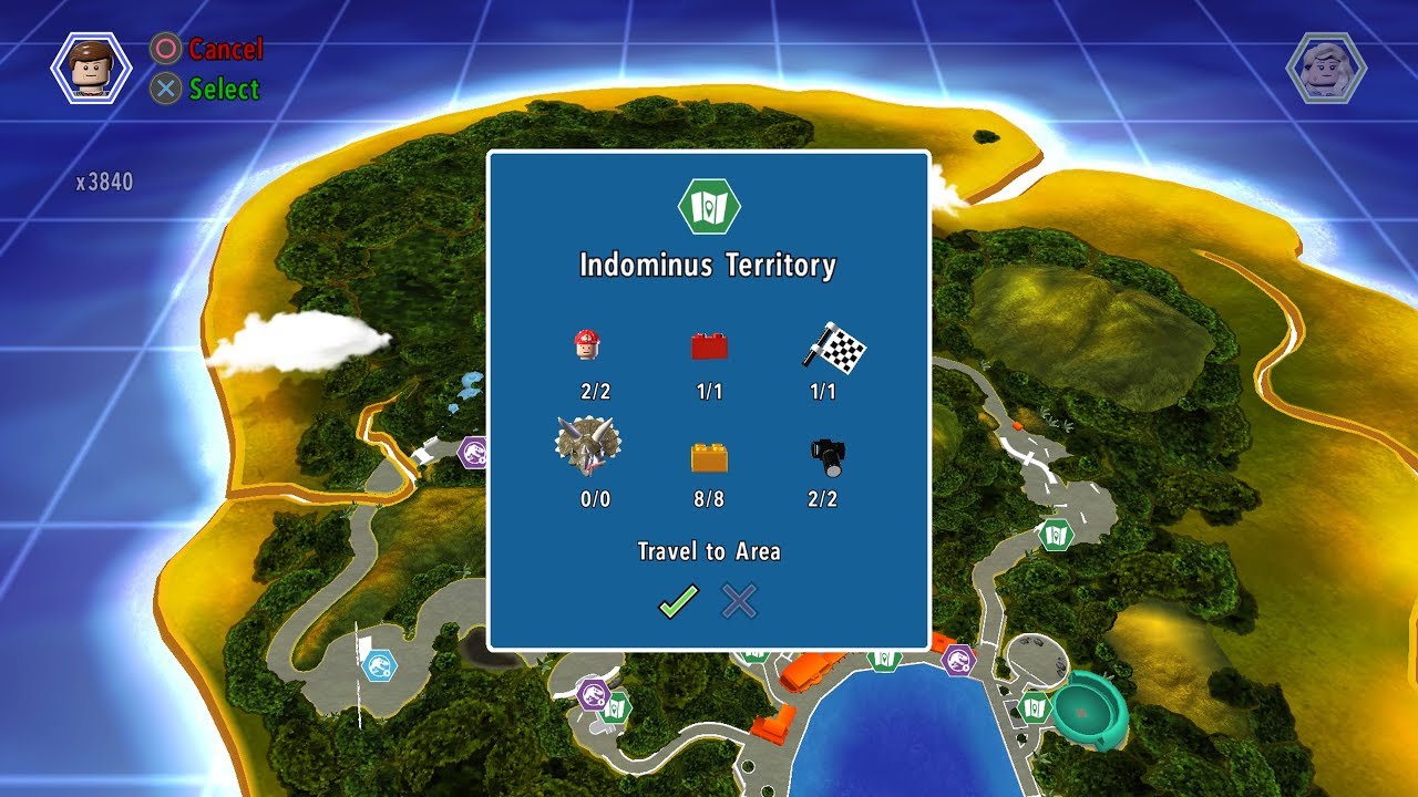 Lego Jurassic World - Hub #31 - Indominus Territory - Free Roam Mode ...