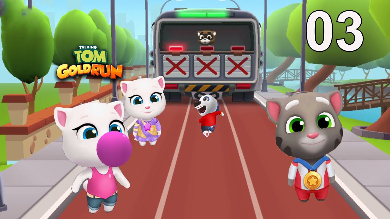 Talking Tom Gold Run - Talking Tom (PC, iOS, Android Gameplay #03 ...