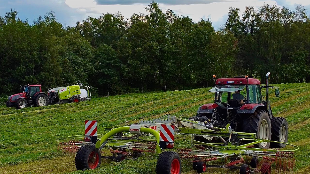 3x Valtra & Case in 2. cut - YouTube
