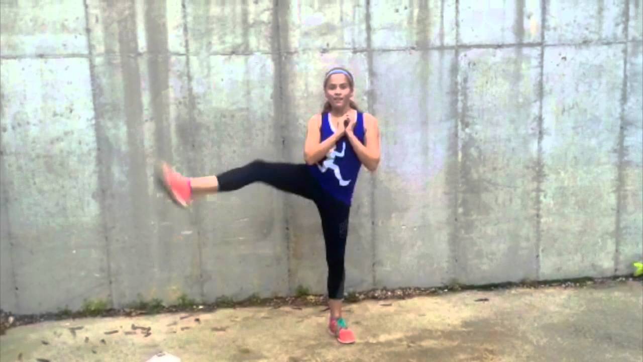 Karate Girl Squats - YouTube