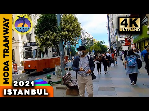 Kadıköy Moda Nostaljik Tramvay Hattı Seyahati Istanbul (T3) Turu|Kadıköy Moda Nostalgic Tramway 2021