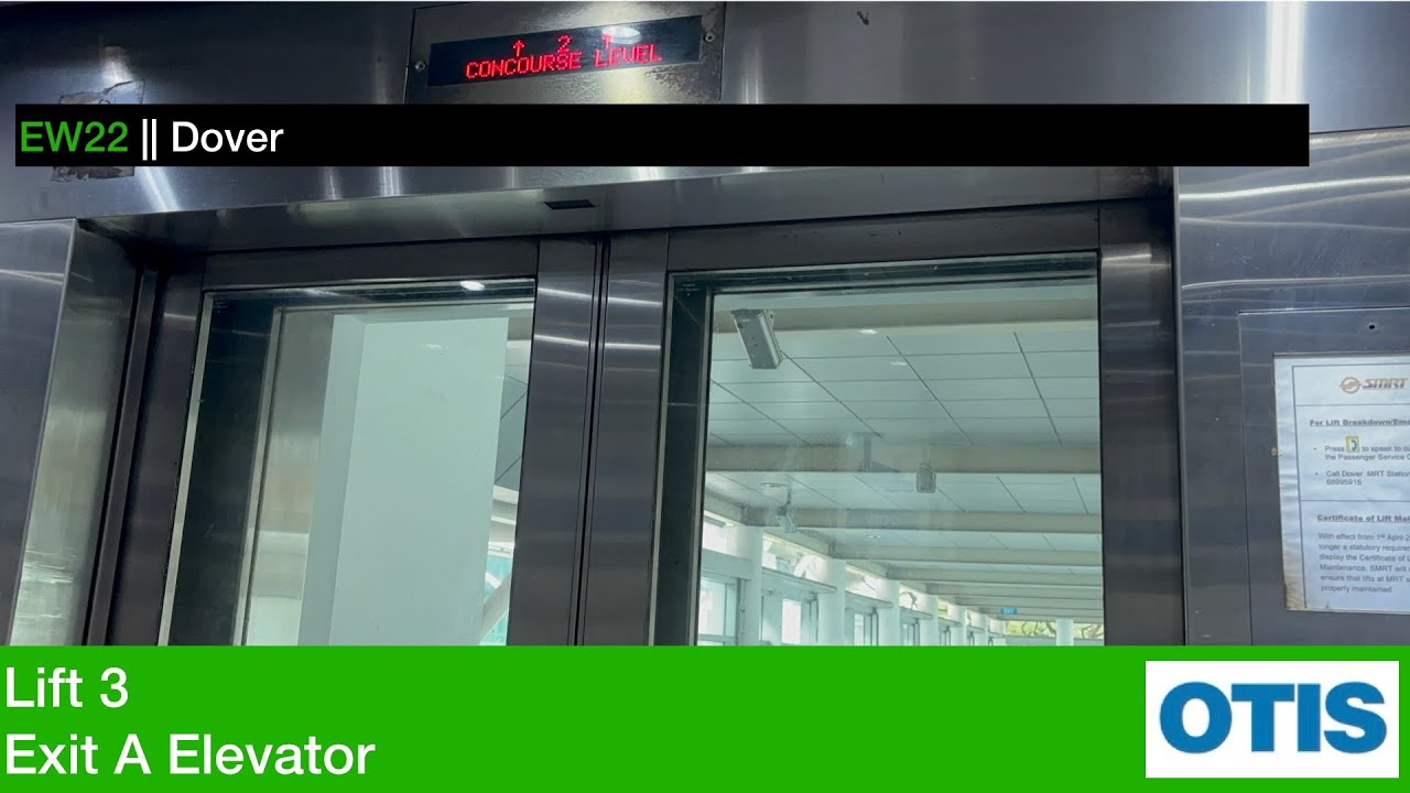 Dover MRT Station || Otis Elevator (Lift 3 | Exit A) - YouTube