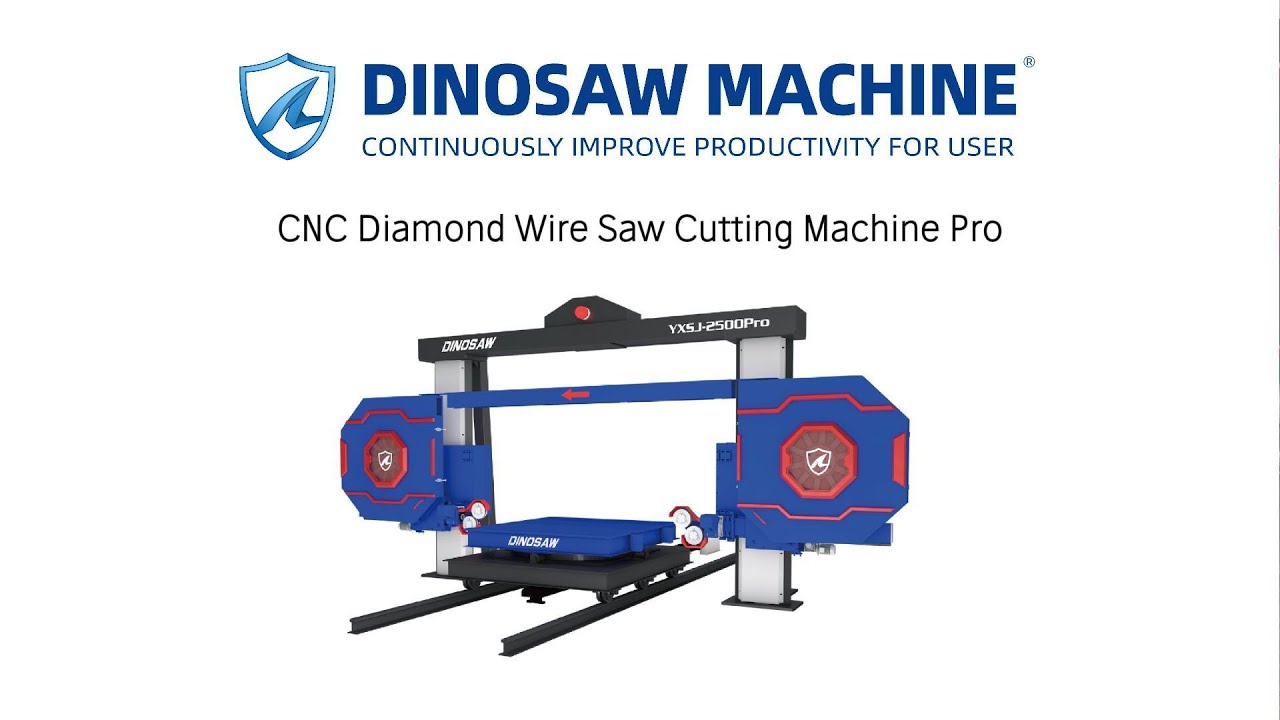 [DINOSAW]CNC Diamond Wire Saw Cutting Machine Pro - YouTube