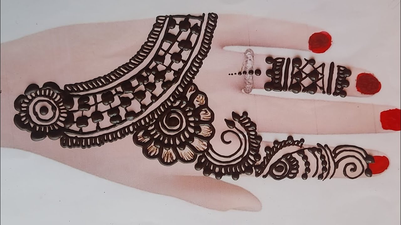 Stylish back hand mehndi design| Eid special mehndi design| simple ...