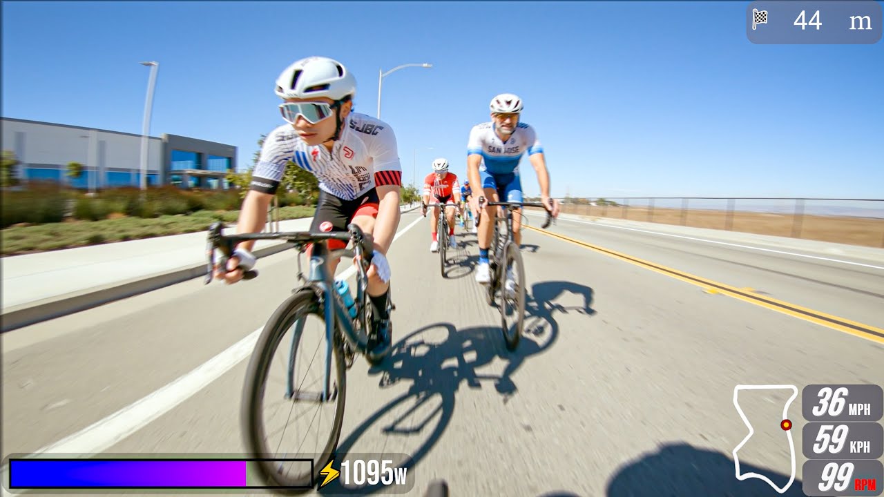 Catching the Breakaway in the Last 200m - Alviso - YouTube