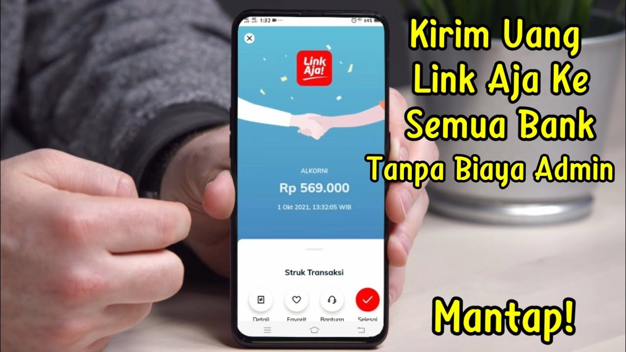 Cara Transfer Saldo Link Aja Ke Bank Bebas Admin - YouTube