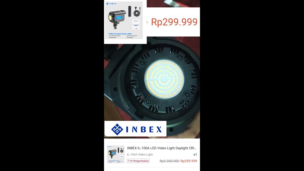 INBEX IL 100A LED - unboxing - YouTube