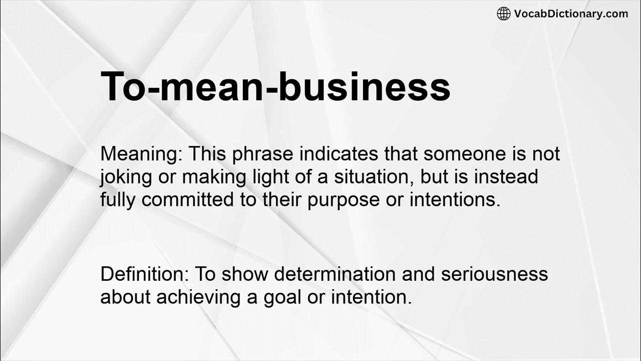 to-mean-business-meaning-youtube