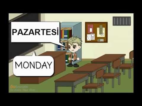 Günler - Days of the week * Learn Turkish * - YouTube