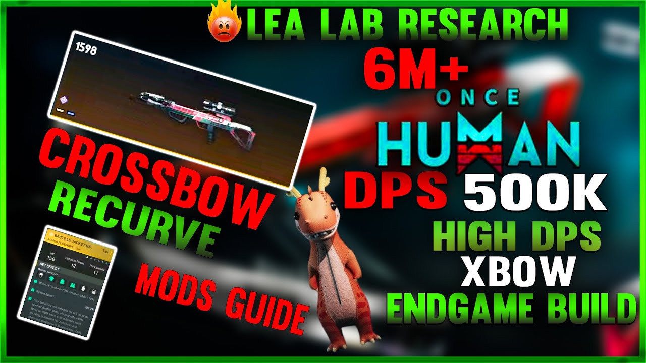 ENDGAME DPS 500K+ CROSSBOW RECURVE XBOW BUILD ONCE HUMAN MODS ...
