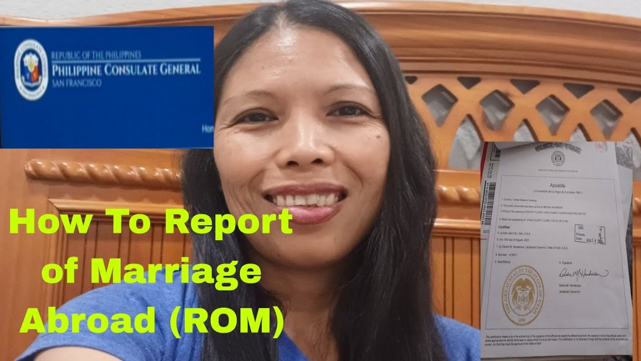 Step By Step Guide On How To Report Of Marriage On The Philippines ...