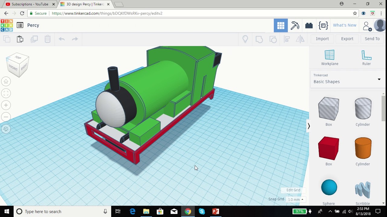Gauge 1 Percy Replica Update | CAD Drafting - YouTube