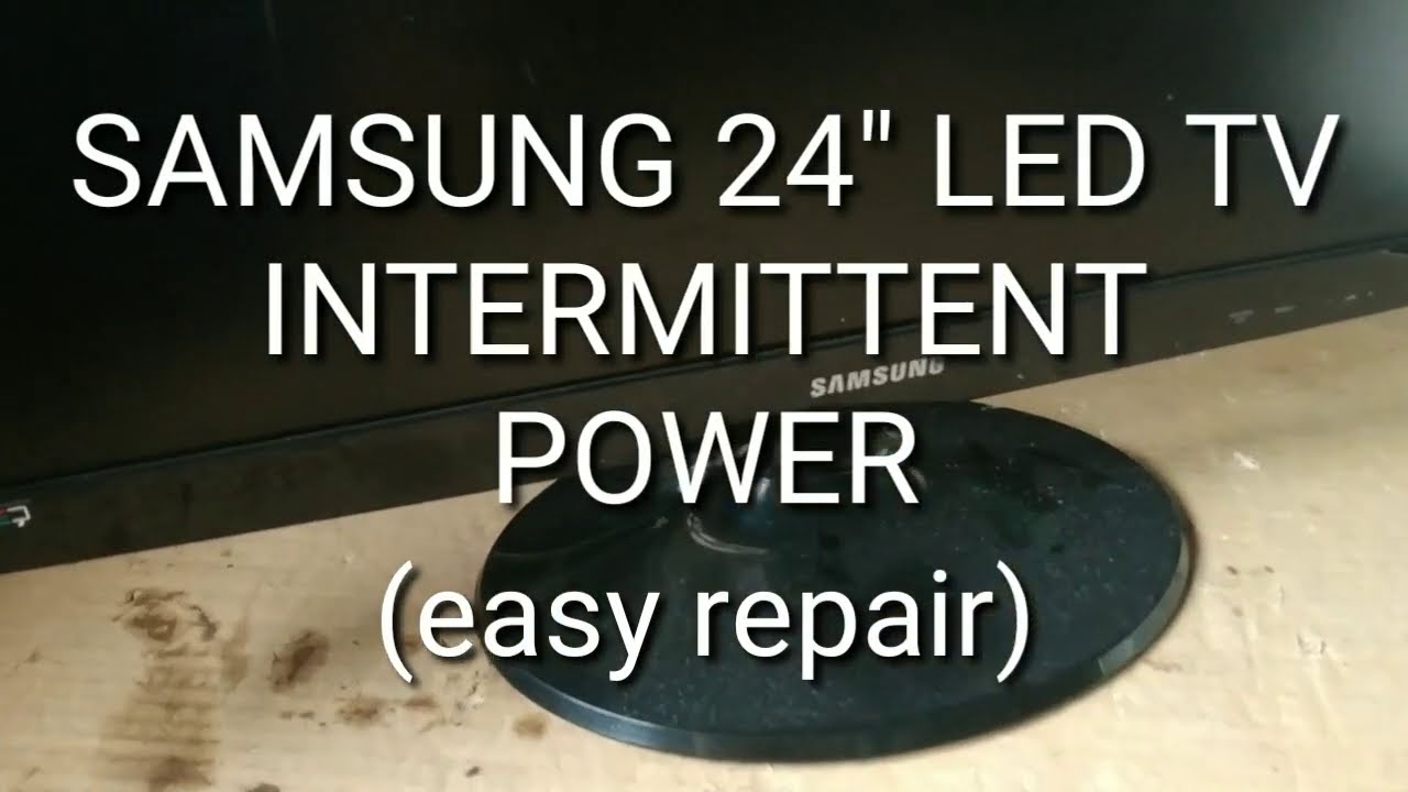 Sharp 24 led tv intermittent power ( on/off ) - YouTube