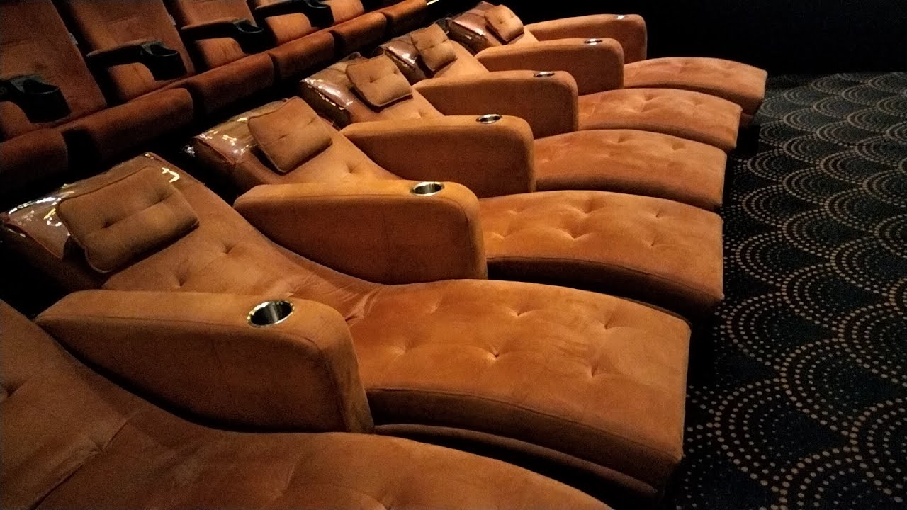 Inside AMB Cinemas: First Row Lounge View - YouTube