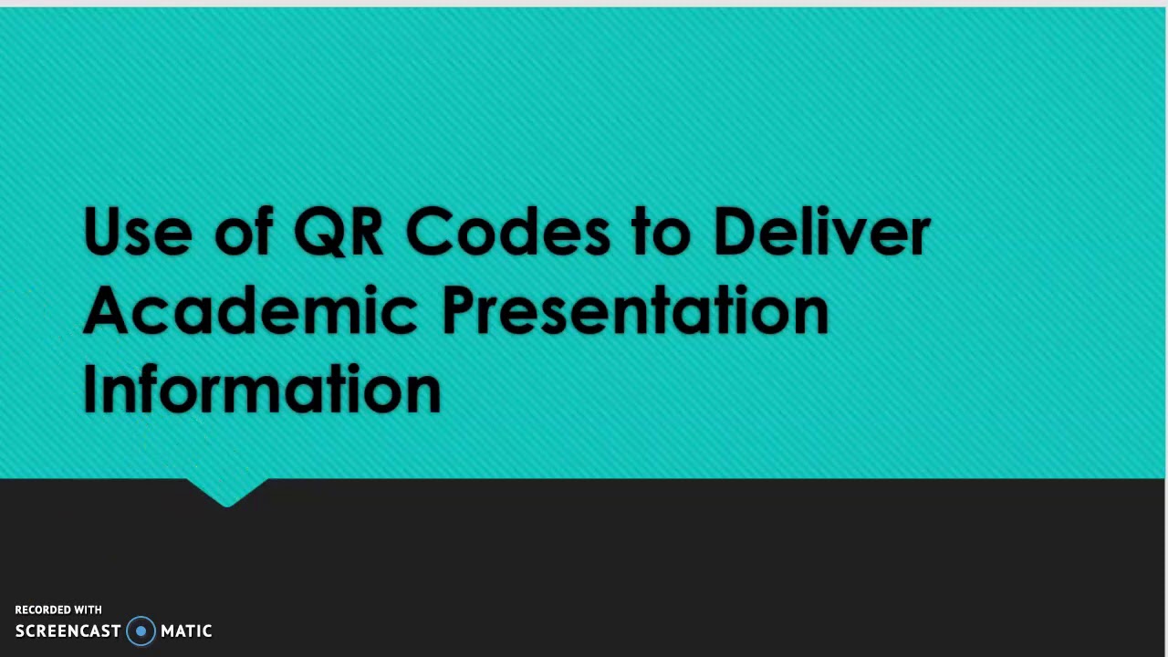 The Use of QR Codes to Deliver Academic Information - YouTube