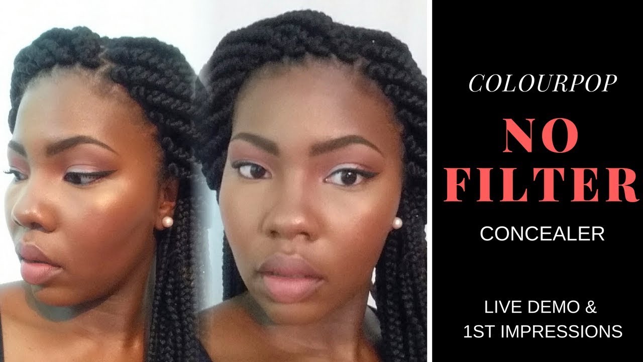 ColourPop No Filter 1st Impressions & Live Demo!!! - YouTube