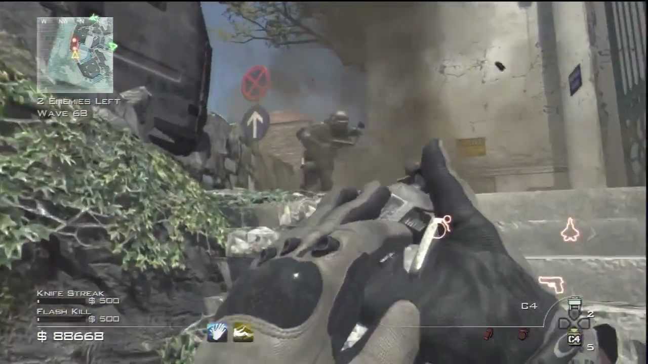 MW3 Survival Mode Piazza World Record Wave 69 - YouTube