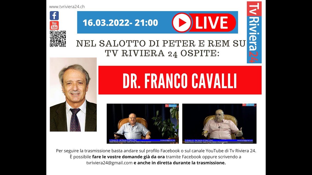 Intervista esclusiva a 360° con Dr. Franco Cavalli - YouTube