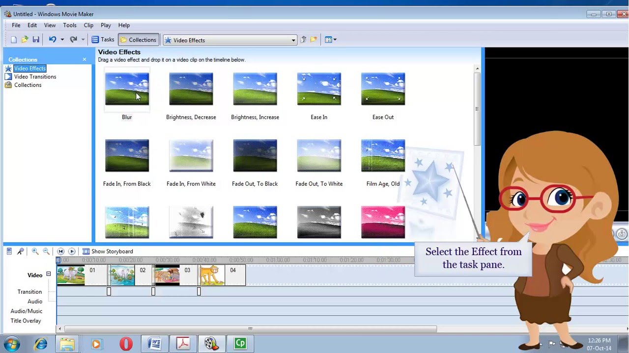 Windows Movie Maker- Video Effects - YouTube