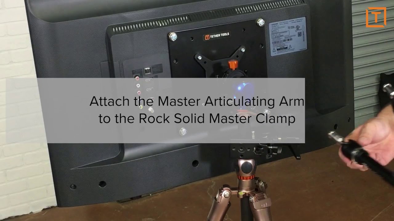 Tether tools Rock Solid PhotoBooth Kit for Stands and Tripods On Tripod - YouTube