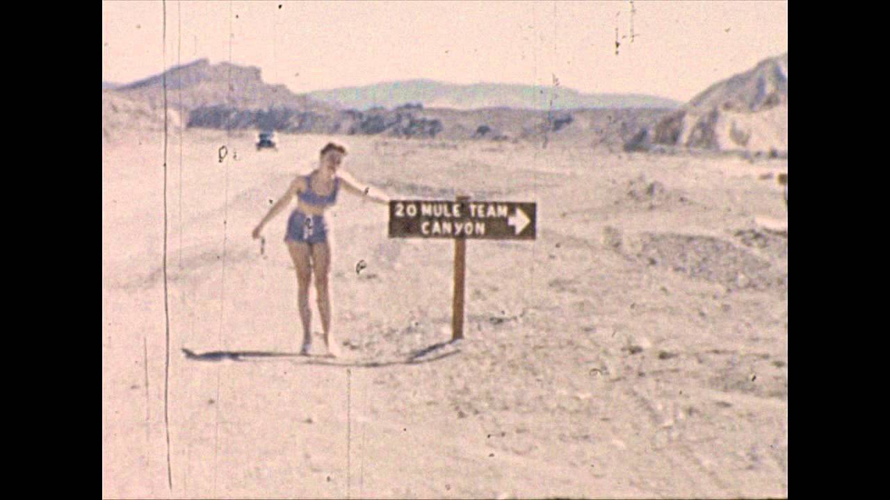Found 8mm Film Loop - 1960s Bikini Girl in Death Valley - YouTube