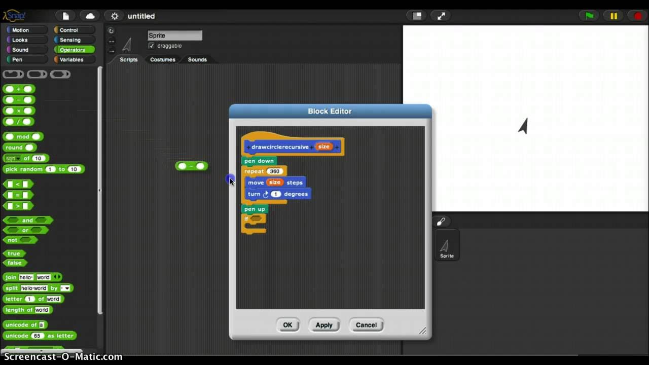 Recursive programming in Snap - YouTube