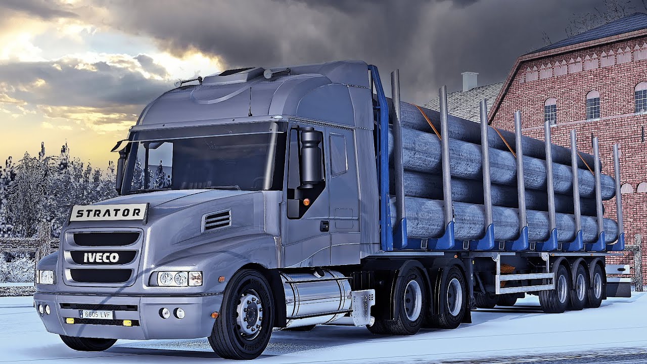 4K | ETS2 1.46 | Promods | Iveco Strator | Koszalin 🇵🇱 - Anklam 🇩🇪 ...