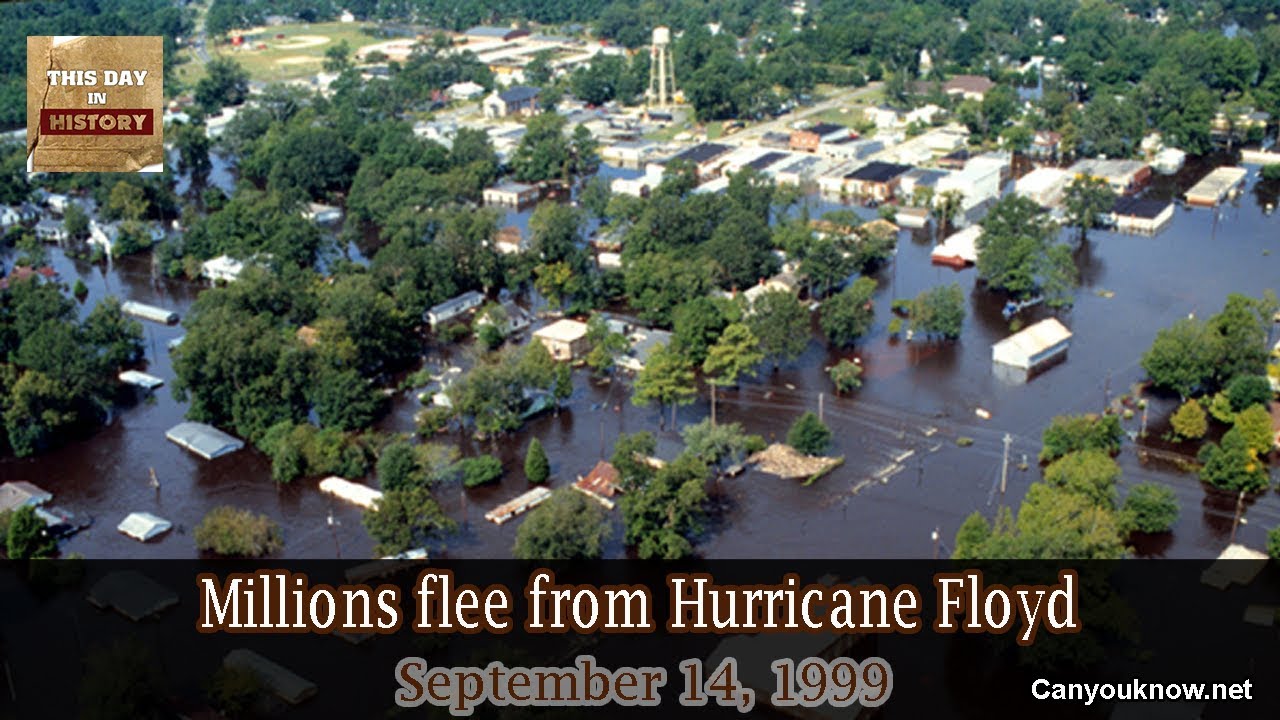 Millions flee from Hurricane Floyd September 14, 1999 - YouTube