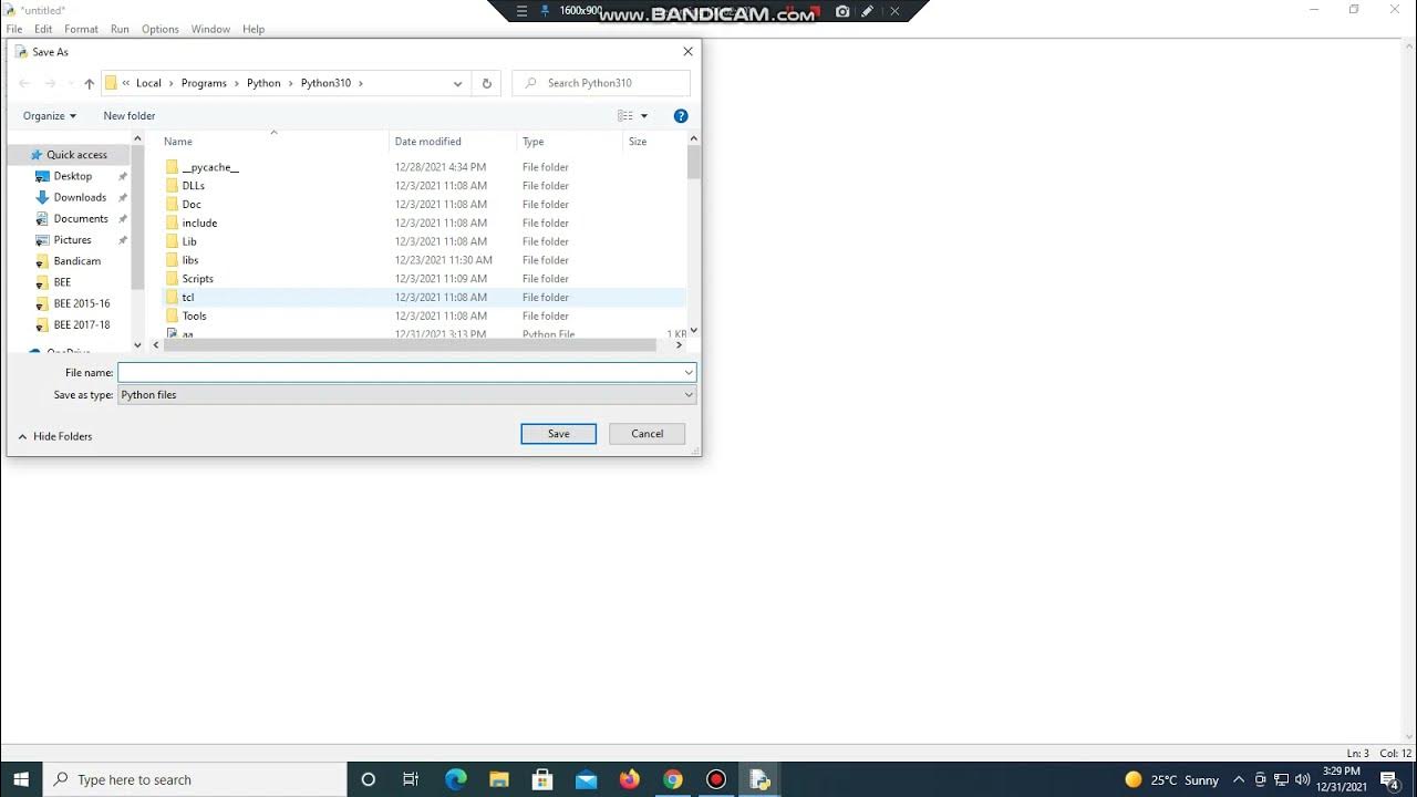 Install python, write program in python, run program in python - YouTube