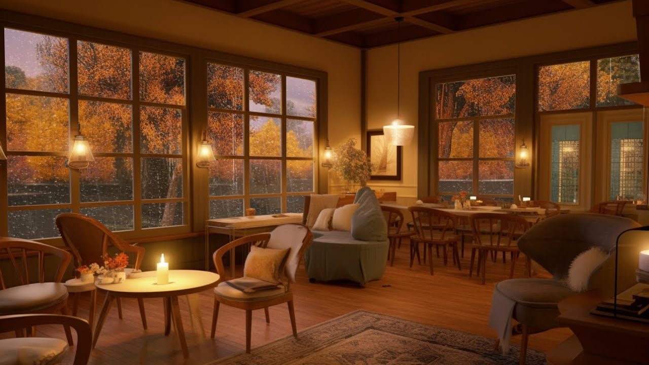 Rain On Coffee Shop | Maximize Productivity - Rain By Coffee Window to ...